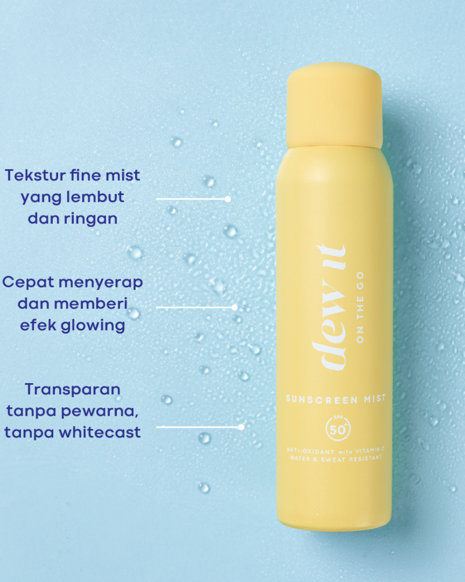 Dew It Sunscreen, Sunscreen Mist & Face Sun Mist - Tabir Surya Lotion ...